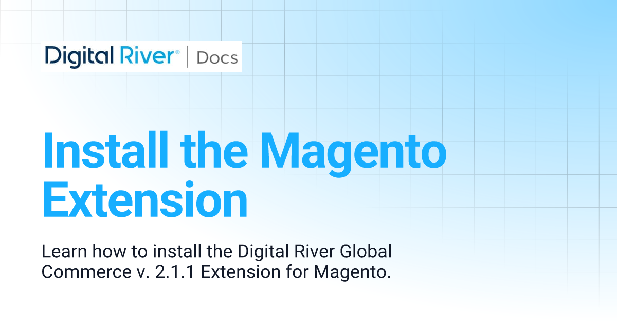 Install the Magento Extension | Adobe Commerce Extension