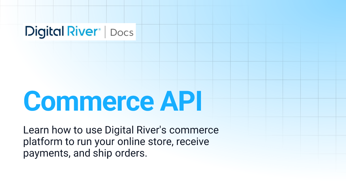 Commerce API | Commerce API