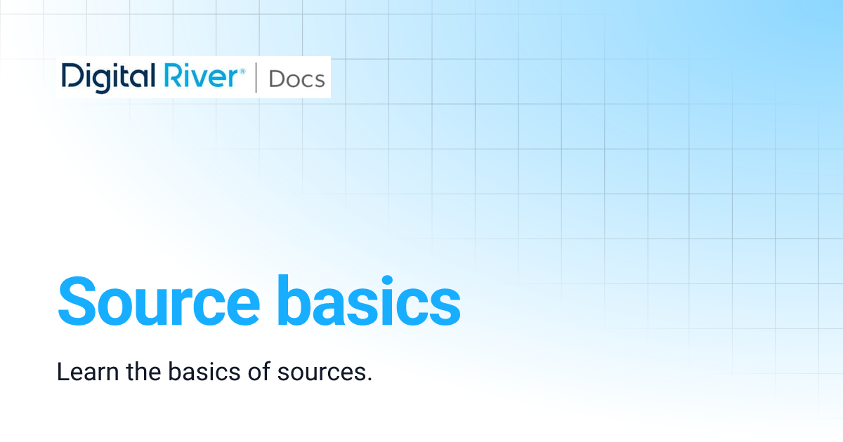 Source basics | Commerce API
