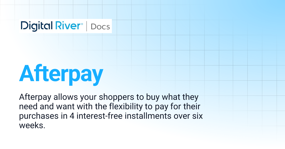 Afterpay | Commerce API