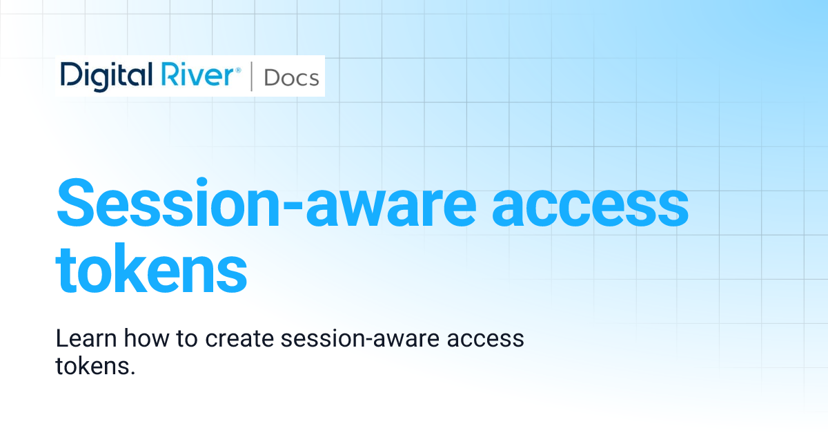 Session-aware access tokens | Commerce API