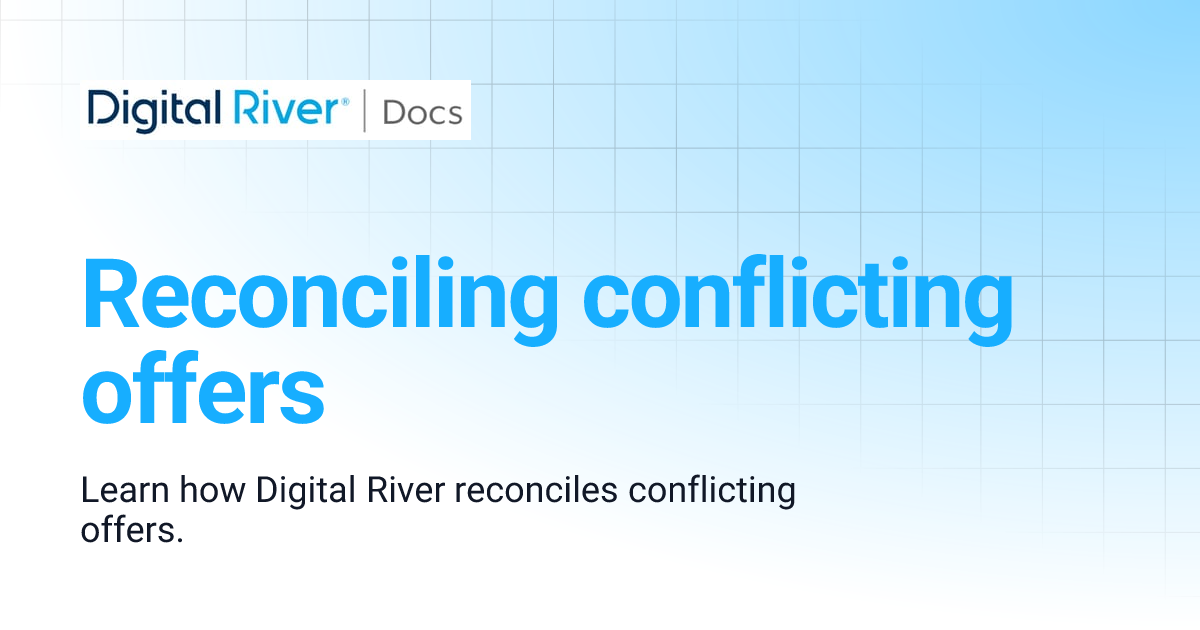 Reconciling conflicting offers | Commerce API