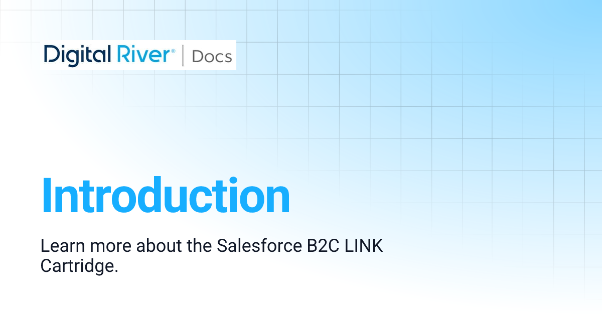 Introduction Salesforce B2c Link Cartridge