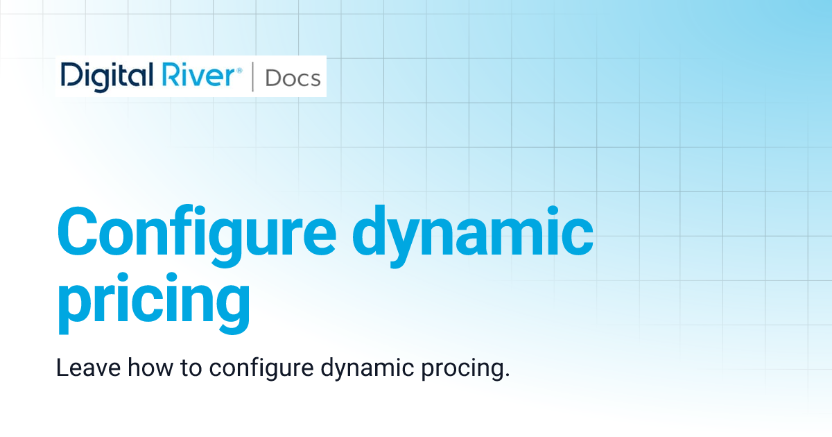 Configure dynamic pricing | Salesforce B2C LINK Cartridge