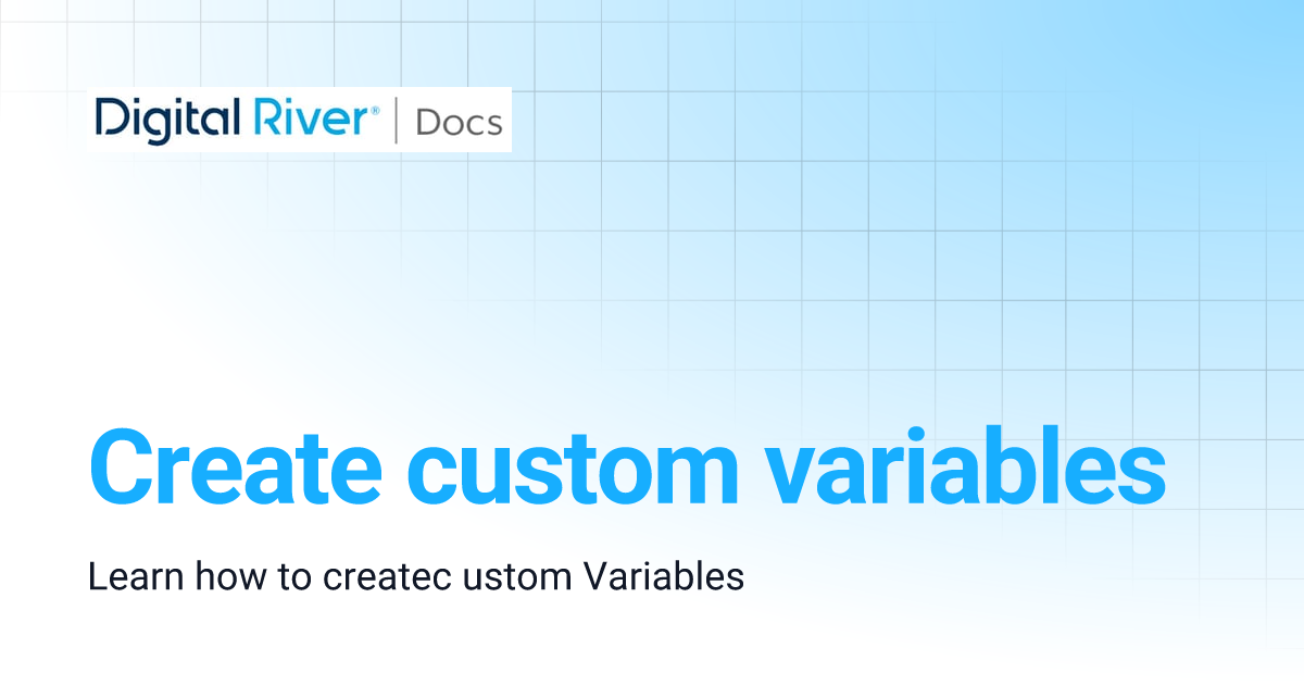 Create custom variables | Salesforce Lightning B2B Commerce App