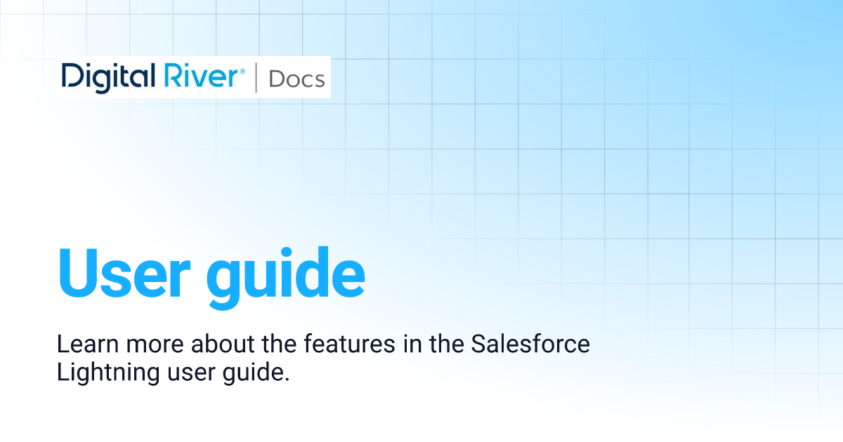 User Guide Salesforce Lightning B2b Commerce App