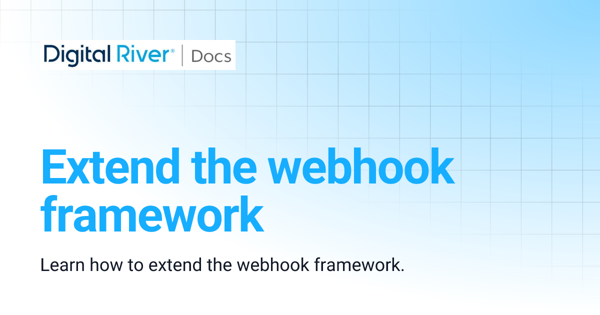 Extend the webhook framework | Salesforce Lightning B2B Commerce App