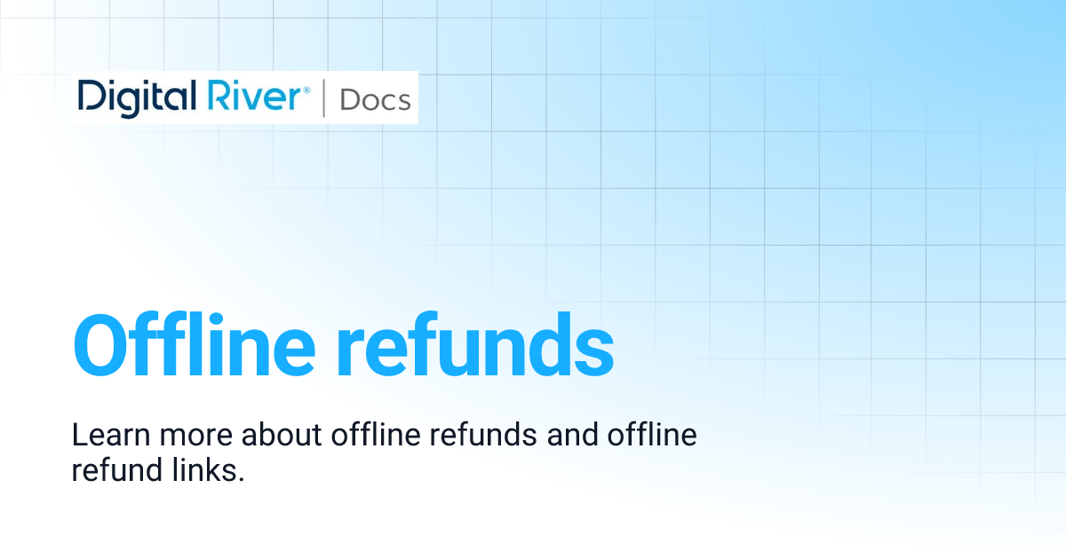 Offline refunds | Salesforce Lightning B2B Commerce App