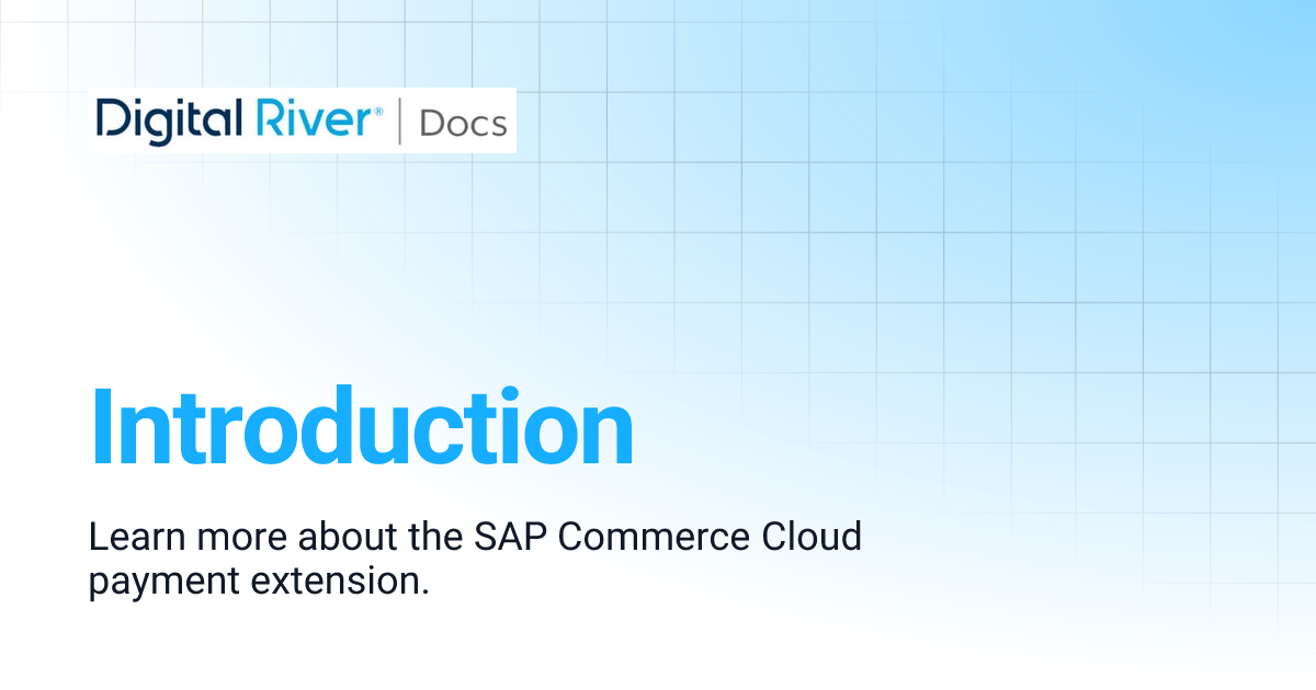 Introduction | SAP Commerce Cloud Extension