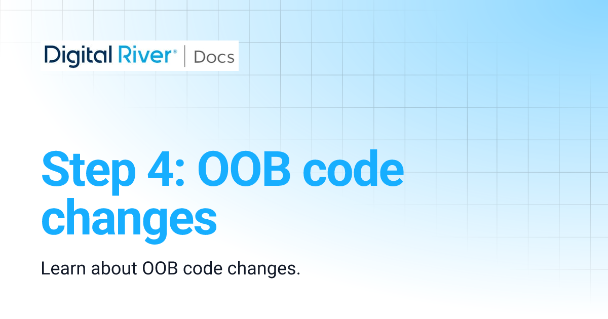 Step 4: OOB code changes | SAP Commerce Cloud Extension