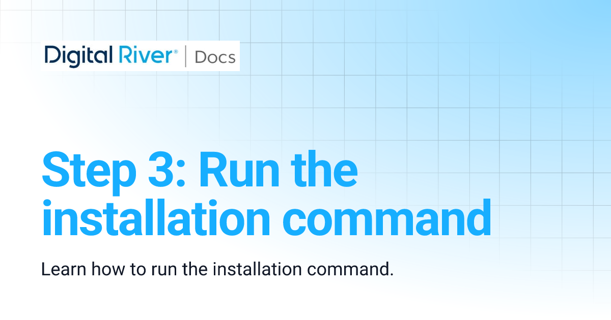 Step 3: Run the installation command | SAP Commerce Cloud Extension