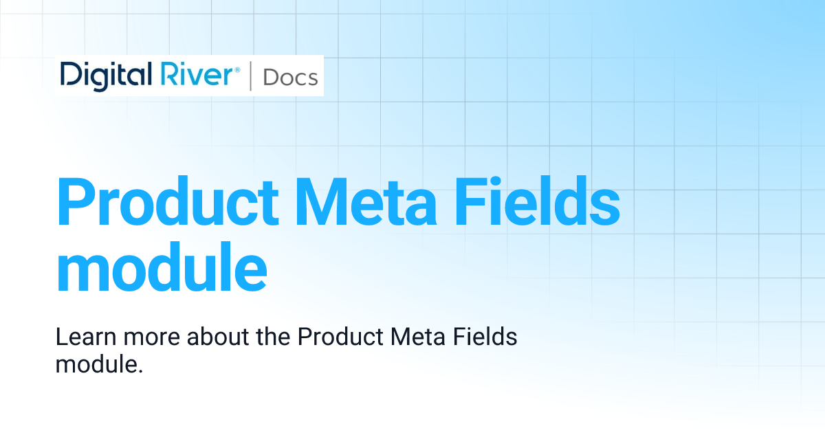 Product Meta Fields module | WooCommerce Extension