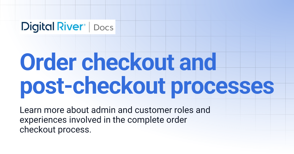 Order checkout and post-checkout processes | WooCommerce Extension