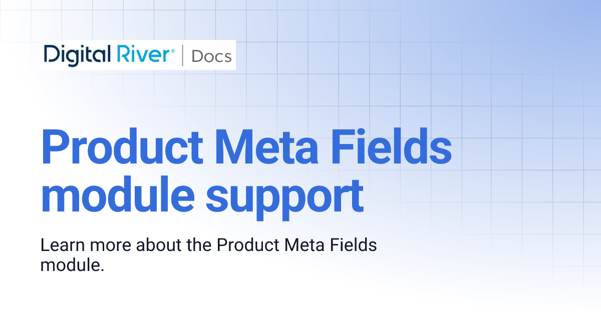 Product Meta Fields module support | WooCommerce Extension