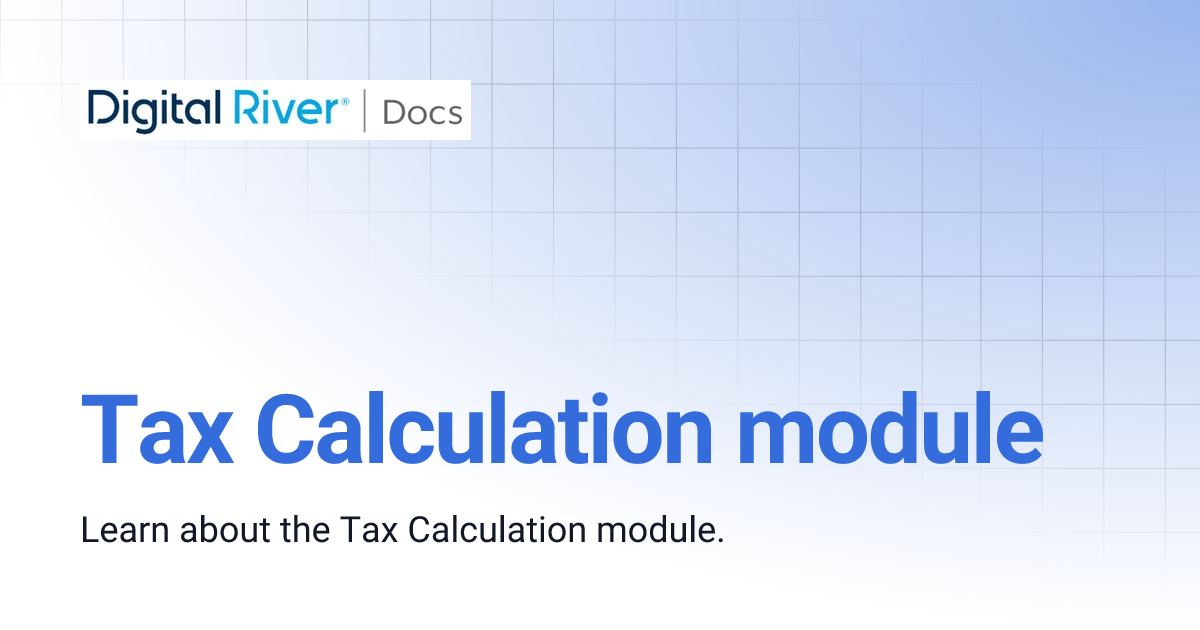 Tax Calculation module | WooCommerce Extension